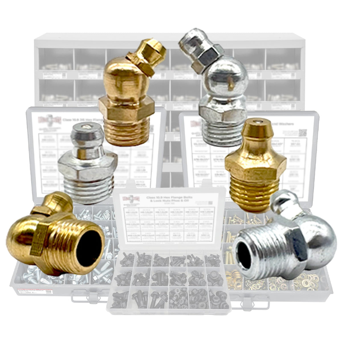 Drawer Kit Grease Fittings (Zerks) — flangebolts.com