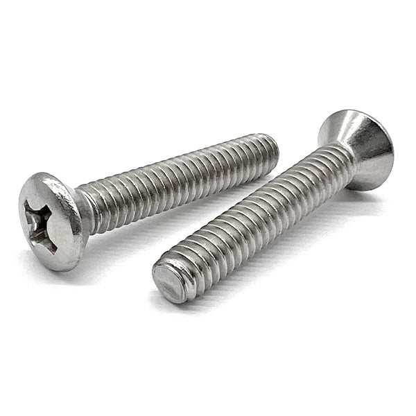 316 Stainless Steel Phillips Oval Head Machine Screws — flangebolts.com