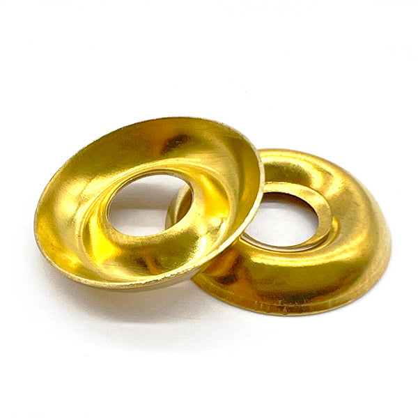 #10 Brass Finishing Cup Washers — flangebolts.com