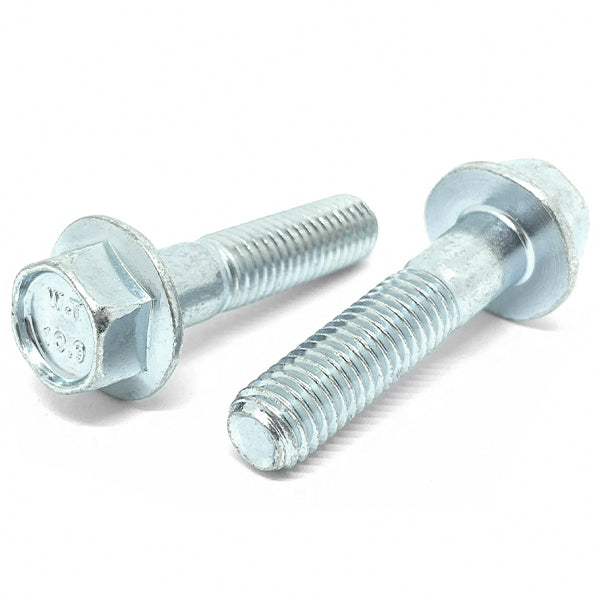 M10-1.25x40 Class 10.9 JIS Hex Flange Bolts Zinc Clear — flangebolts.com