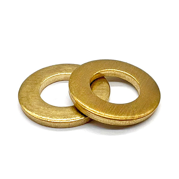 #12 Solid Brass Flat Washers — flangebolts.com