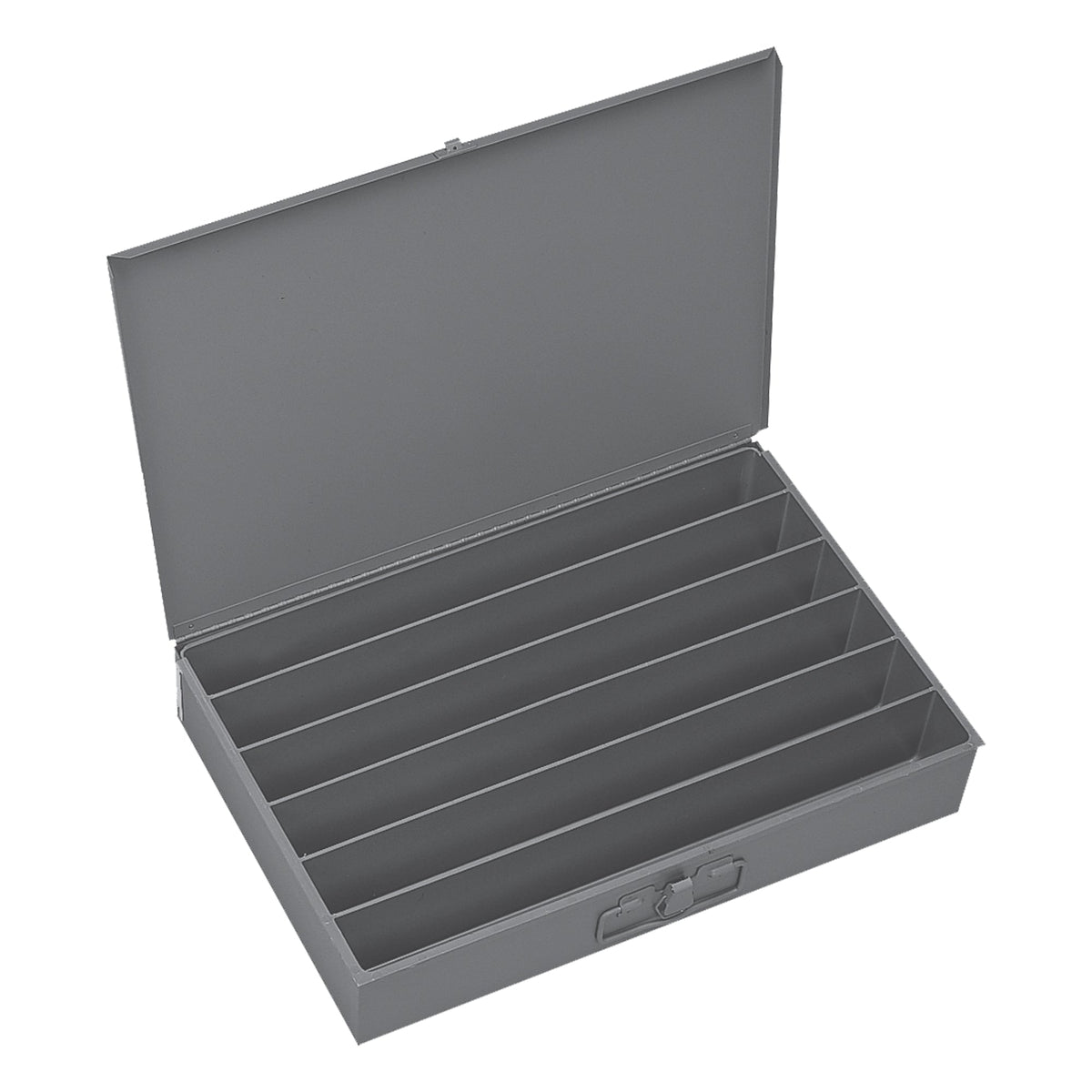 6 Horizontal Hole Large Metal Locking Drawer Compartment Box ...