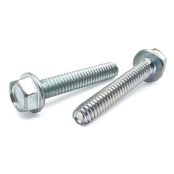 #10-24x1/2" Unslotted Indent Hex Washer Head Thread Rolling Screws Zinc ...