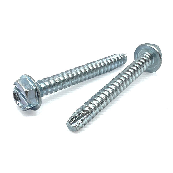 #8-18x5/8" Slotted Indent Hex Washer Head Type BT Thread Cutting Screws ...