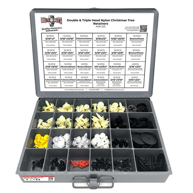 Double and Triple Head Christmas Tree Retainer Assortment - 247 PCS ...